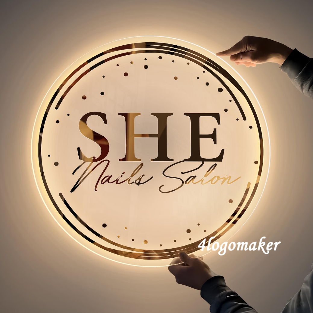 Custom Backlit Sign | Gold Illuminated Signs & Customized Acrylic Sign ...