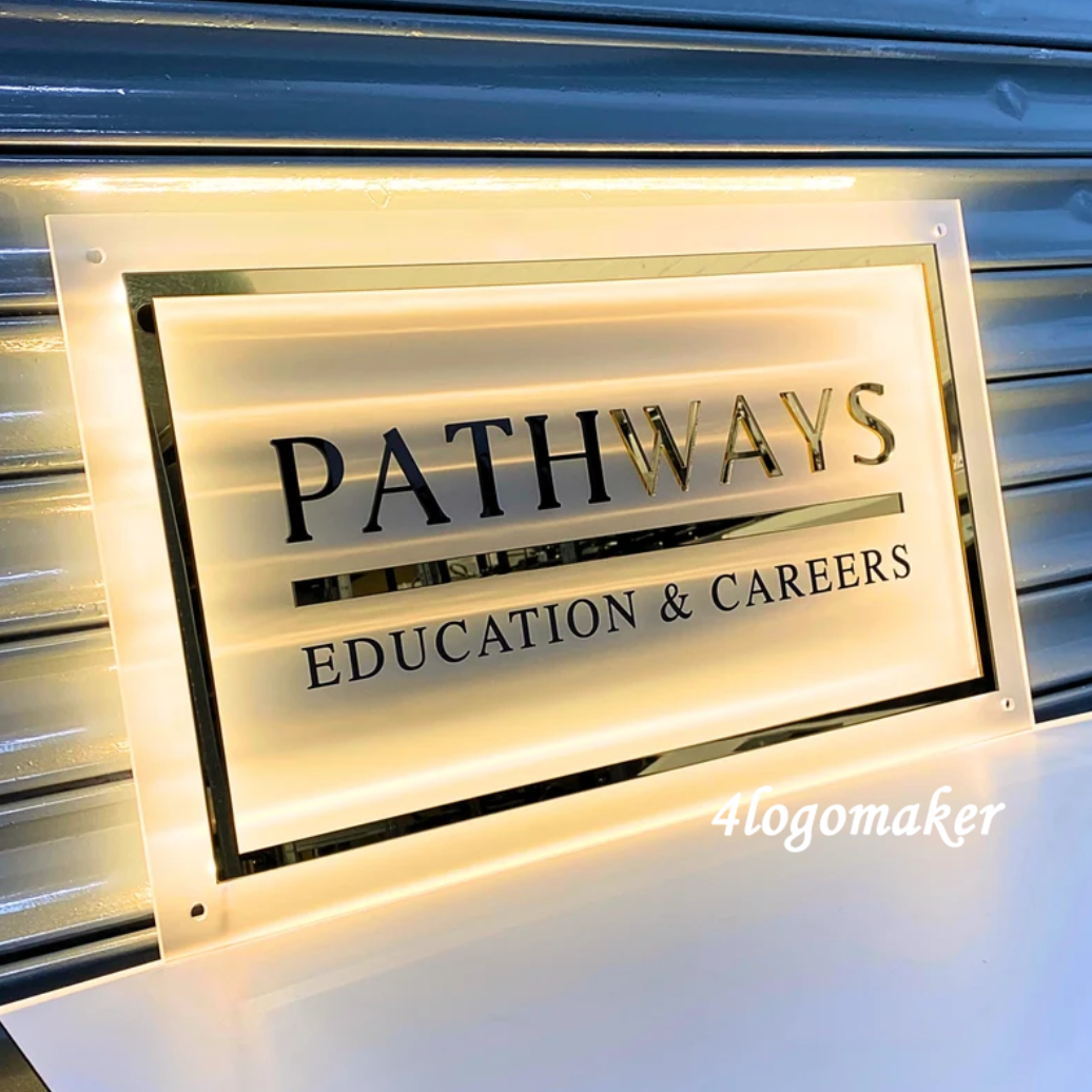 Custom Backlit Sign LED Neon Light | 3D Logo Signs Light 4logomaker