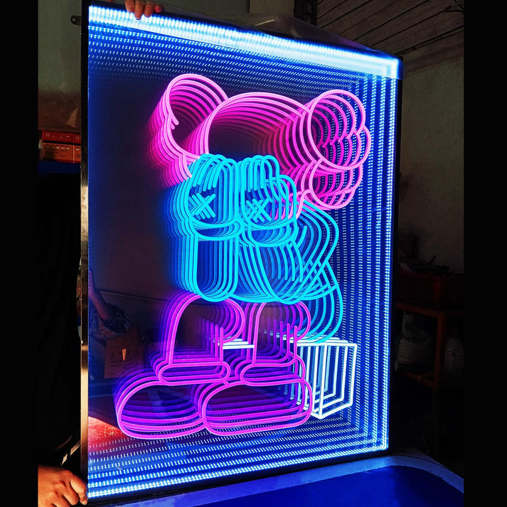 LED Infinity Mirror Neon-Color Change LED Layer RGB Custom Signs Light ...