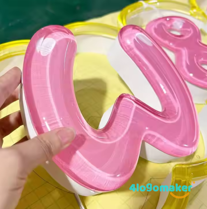 Custom Backlit Sign LED Neon Light | 3D Logo Signs Light 4logomaker