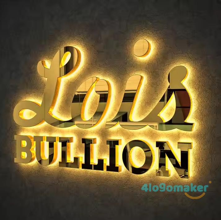 Best Custom 3D Neon Signs Metal Gold Silver Neon Light 20% Off Now ...