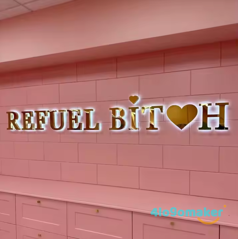 Best Custom 3D Neon Signs Metal Gold Silver Neon Light 20% Off Now ...